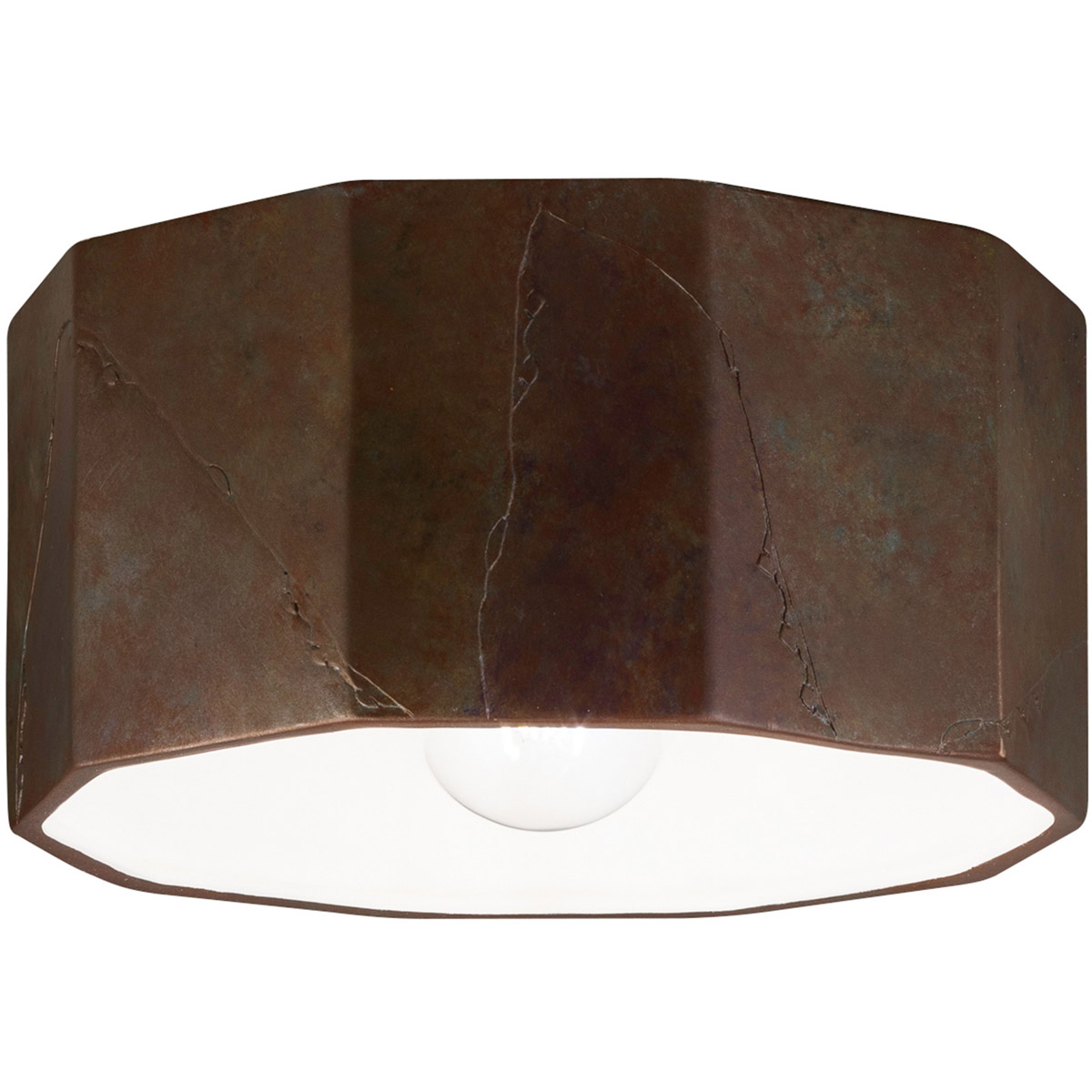 Radiance Collection 1 Light 12.25 inch Verde Patina Flush-Mount Ceiling ...
