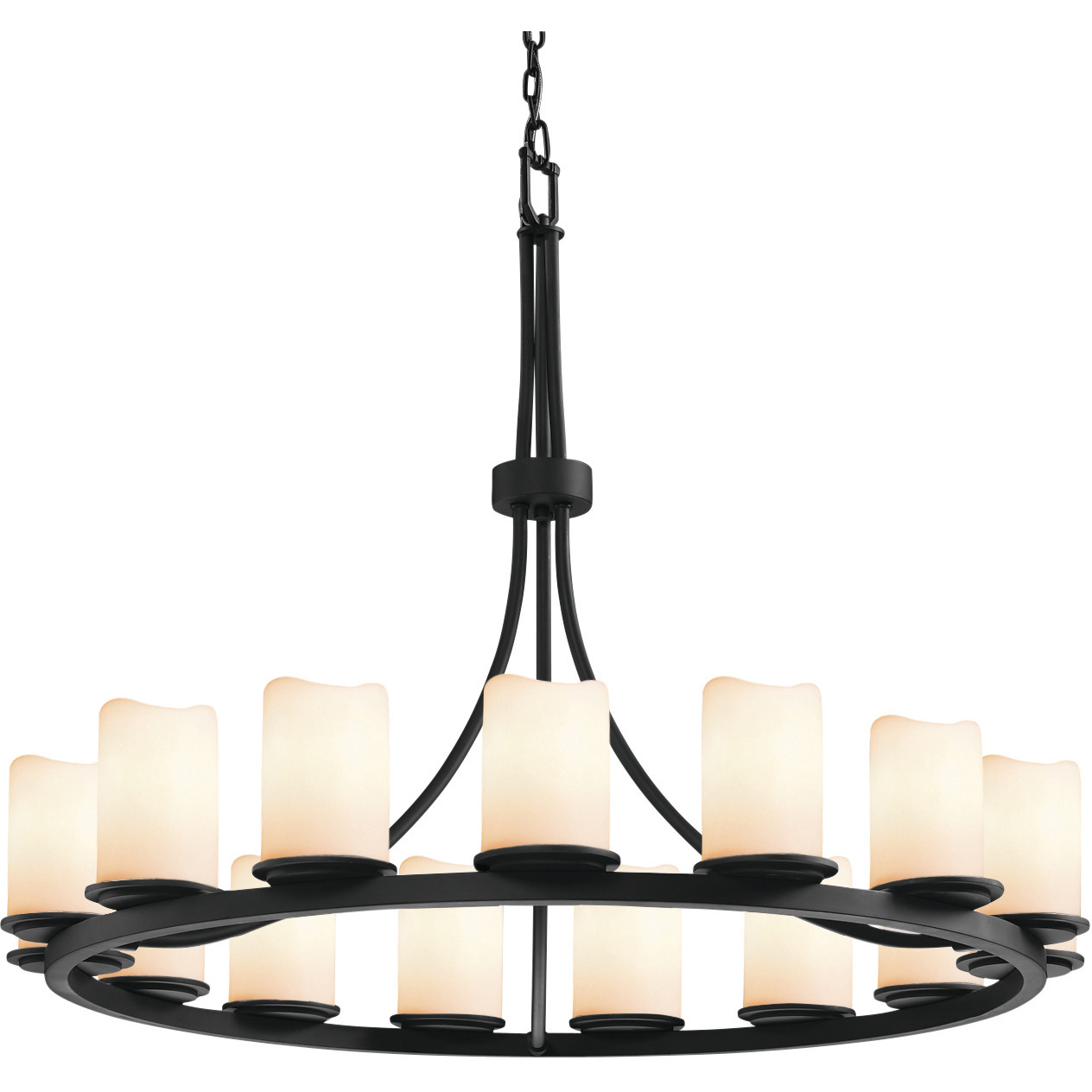 Justice Design CNDL-8715-10-AMBR-MBLK Candlearia 15 Light 42 Justice Design CNDL-8715-10-AMBR-MBLK Candlearia 15 Light 42