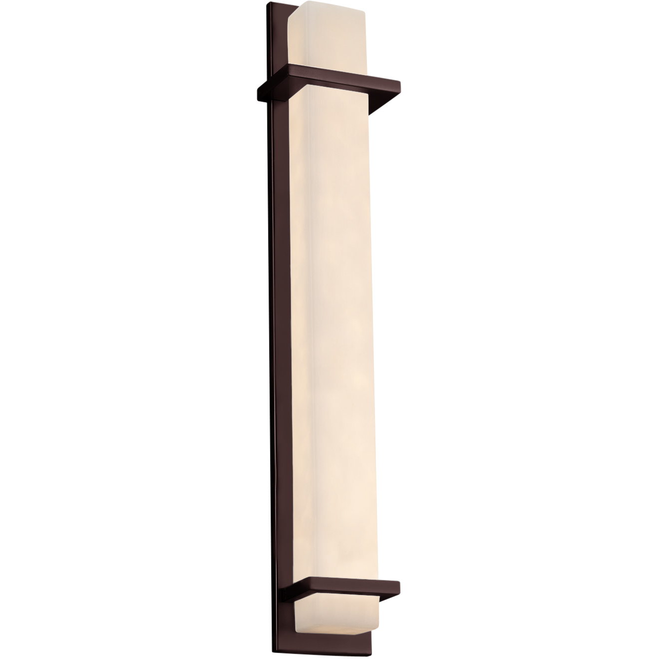 Justice Design CLD-7616W-DBRZ Monolith LED 36 inch Dark Bronze Outdoor ...