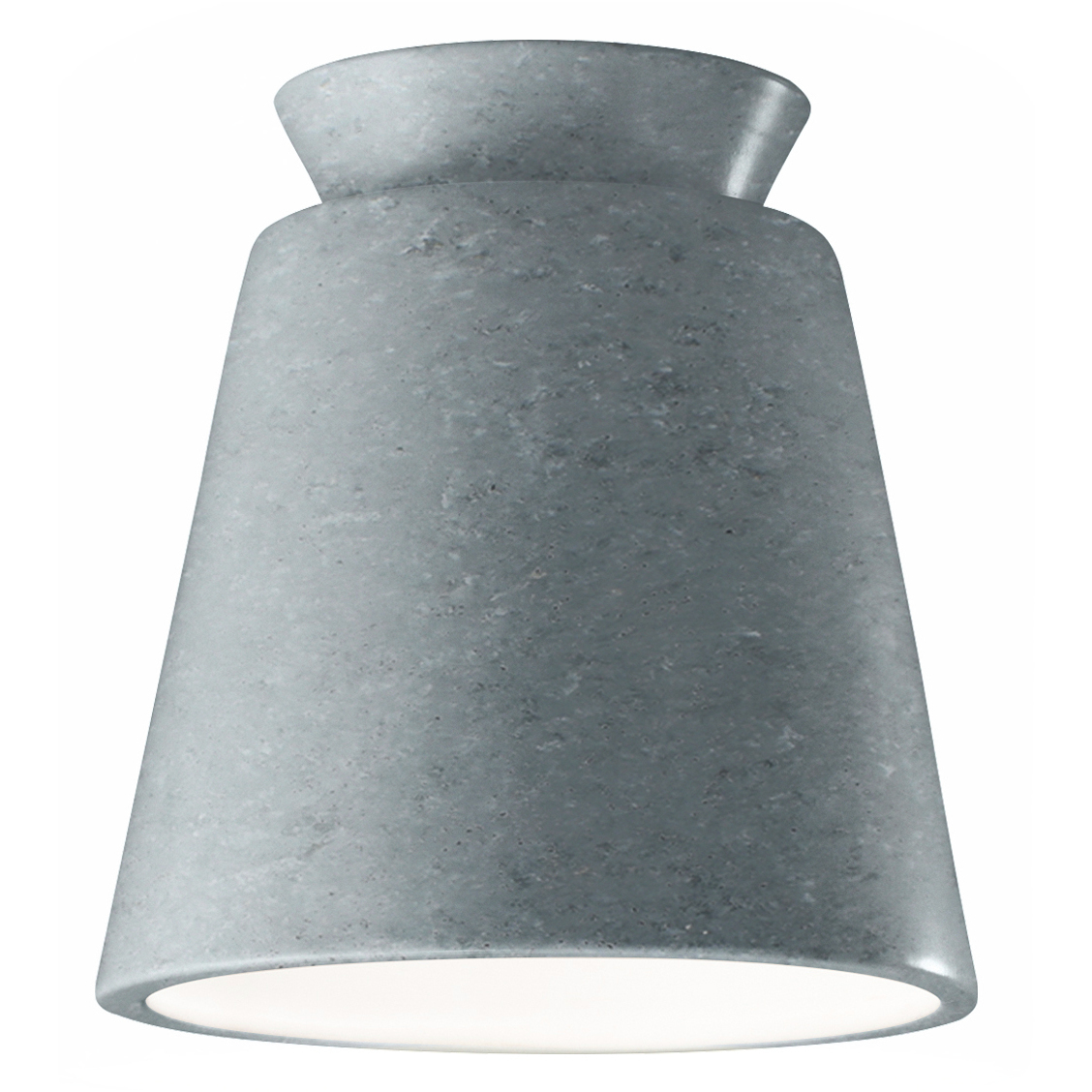 Radiance Collection 1 Light 7.5 inch Concrete Flush-Mount Ceiling Light