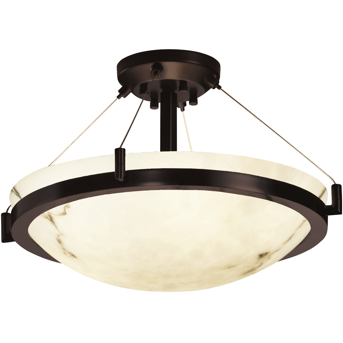 Justice Design FAL-9681-35-DBRZ LumenAria 3 Light 18 inch Dark Bronze ...